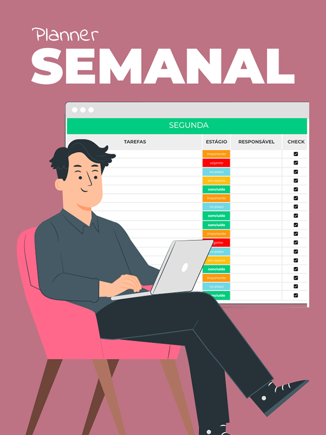 Planilha de Planner Semanal Gratuita - Gestão de sucesso para pequenas ...
